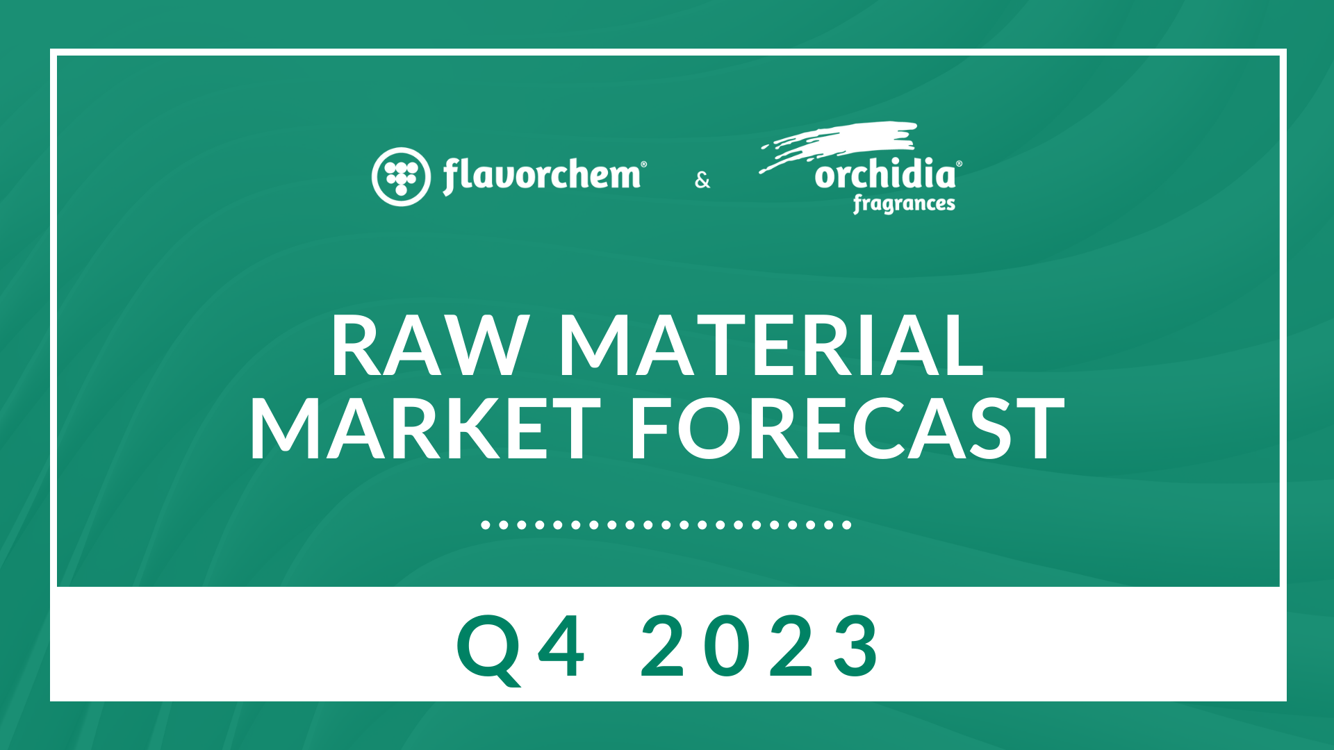 Raw Material Forecast - Flavorchem